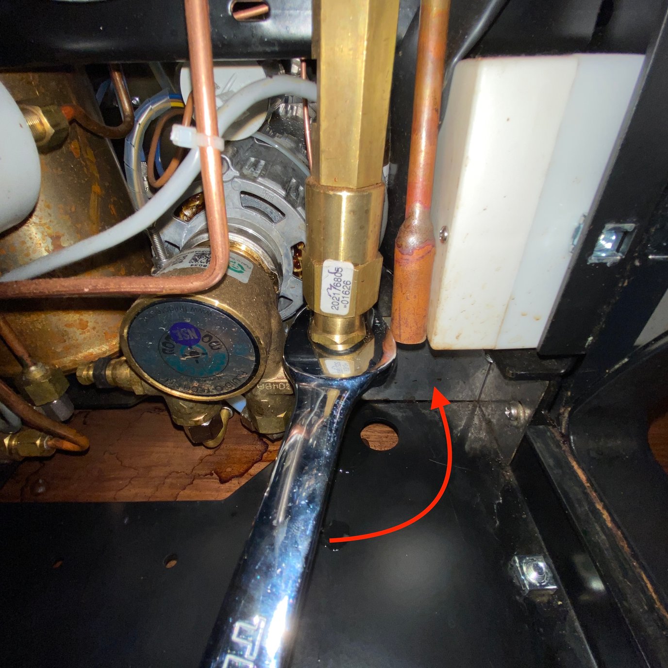Lucca A53 DP / Vivaldi II: Adjusting the Expansion Valve (OPV)