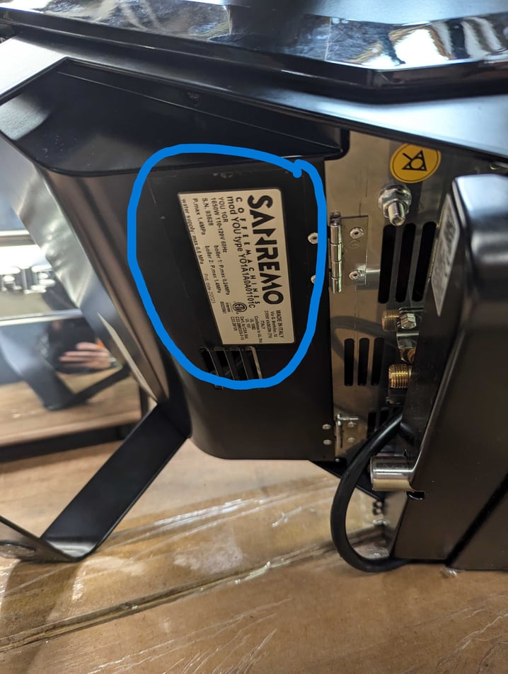 Machine Serial Number Locations