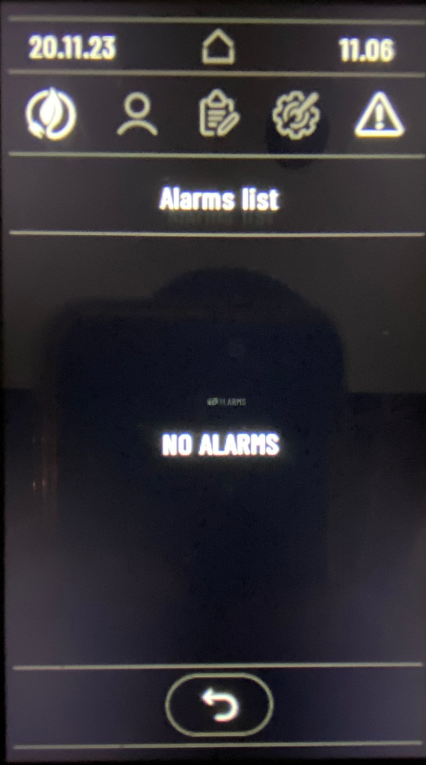 Sanremo YOU: Checking Error Codes in Alarm List